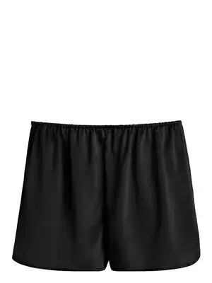 Cuyana Washable Charmeuse Shorts - Black