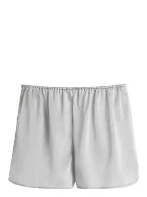 Cuyana Washable Charmeuse Shorts - Plum