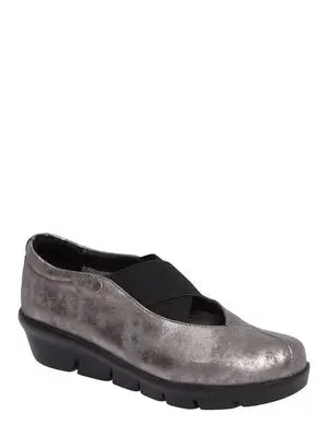 WOLKY Cursa Slip-on Sneakers - Gray Leather