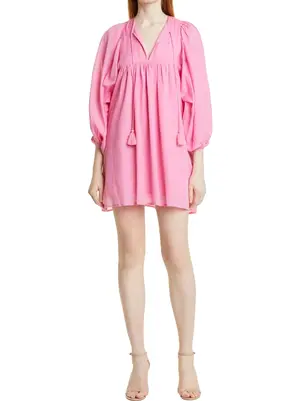 Mille Daisy Long Sleeve Dress Azalea