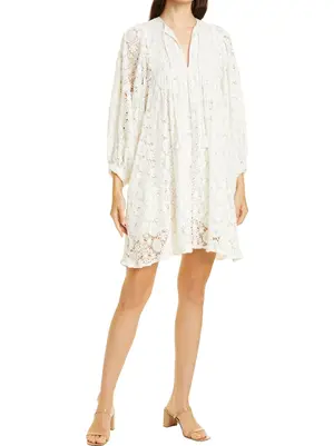 Mille Daisy Long Sleeve Dress Lace