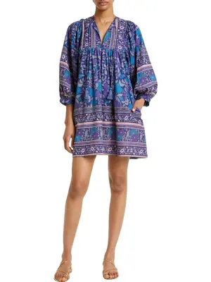 Mille Daisy Long Sleeve Dress Twilight
