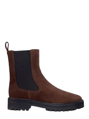 REFORMATION REFORMATION Katerina Lug Sole Chelsea Boot Espresso Suede
