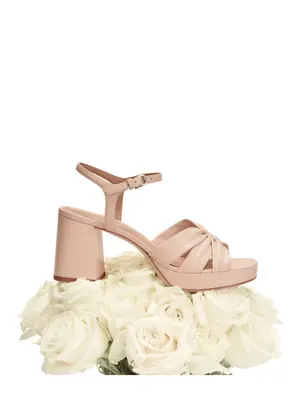 REFORMATION Maize Platform Sandal Pearl