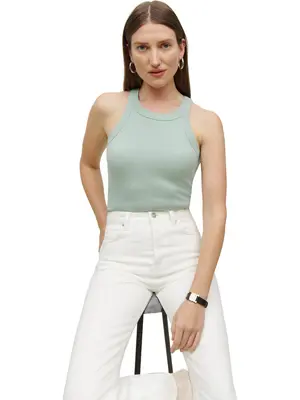 REFORMATION Tasha Tank Top Celadon