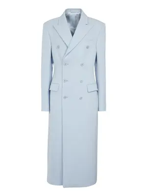 Wardrobe.NYC Double-breasted Wool Coat - Blue