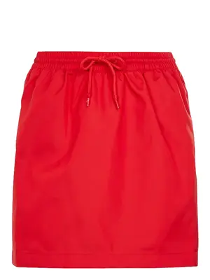 Wardrobe.NYC High-rise Drawstring Miniskirt - Red