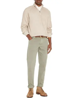 Brunello Cucinelli Cashmere Quarter-Zip Sweater Brown