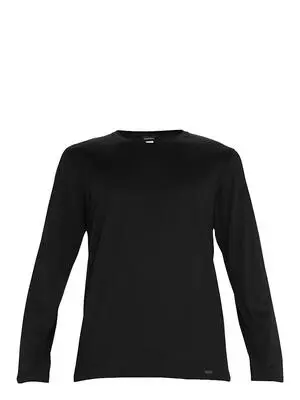 Hanro Men's Night & Day Long-Sleeve Shirt Black