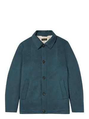 Loro Piana Renton Padded Quilted Cashmere-blend Jacket - Blue