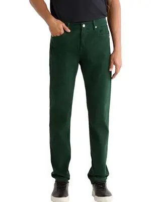FRAME L'homme Slim Fit Five-pocket Twill Pants - Dark Emerald