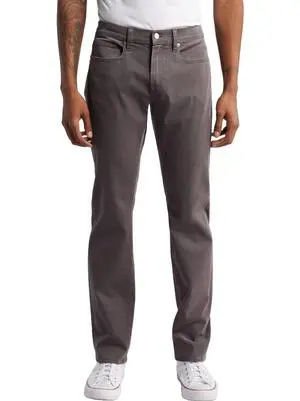 FRAME L'Homme Slim Fit Five-Pocket Twill Pants Slate Gray