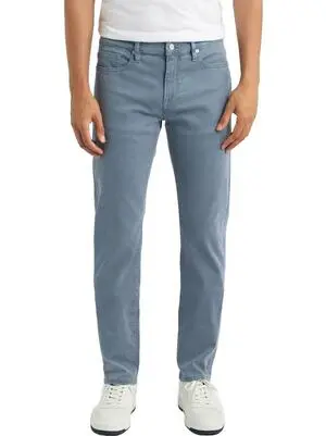 FRAME L'Homme Slim Fit Five-Pocket Twill Pants Soft Blue