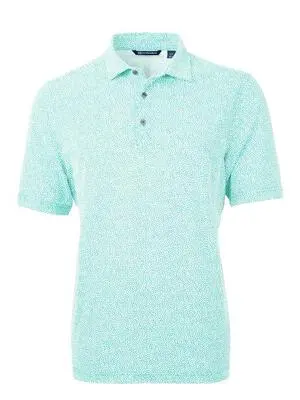 Cutter & Buck Virtue Piqué Botanical Print Polo Fresh Mint