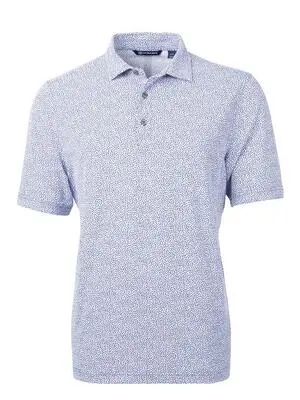 Cutter & Buck Virtue Piqué Botanical Print Polo Hyacinth