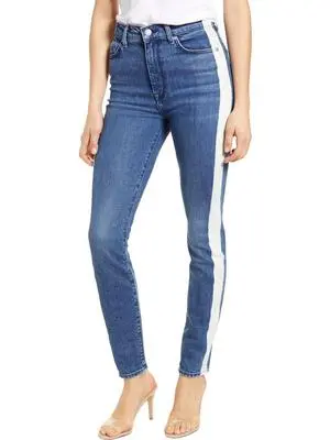 7 For All Mankind Side Stripe High-waist Skinny Jeans - Retro Broadway