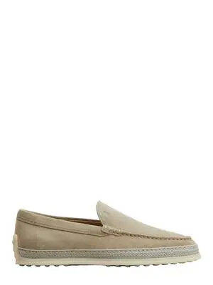 TOD'S Suede Slip-ons - Grey
