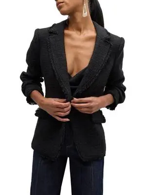 Cinq À Sept Cinq A Sept Khloe Boucle Blazer Black