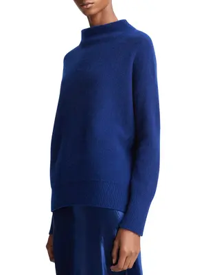 Vince Boiled Cashmere Turtleneck Pullover Caspian