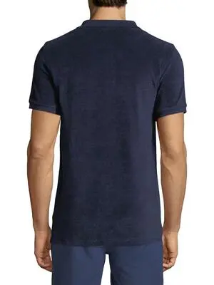 Vilebrequin Apos;s Terry Knit Polo Shirt - Navy