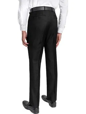 Santorelli Loro Piana Wool Trousers - Black