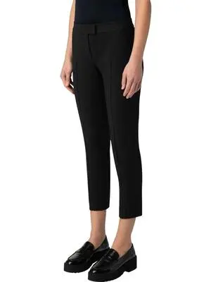 Akris Frankie Straight-leg Cropped Pants - Black