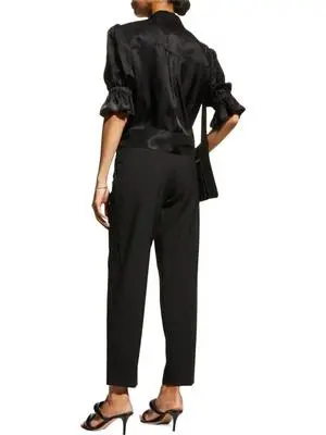 Cinq À Sept Holly Sateen Jacket - Black