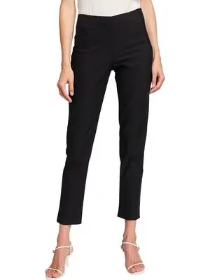 Lela Rose Lela Rose Catherine Slim-Leg Ankle Pants Black