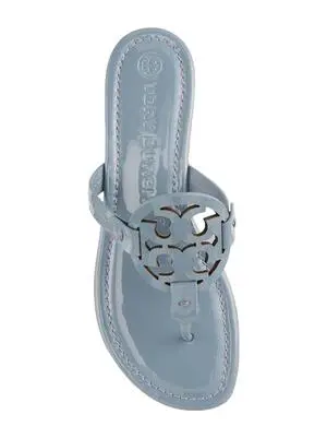Tory Burch Miller Patent Leather Sandals - Blue Whisp