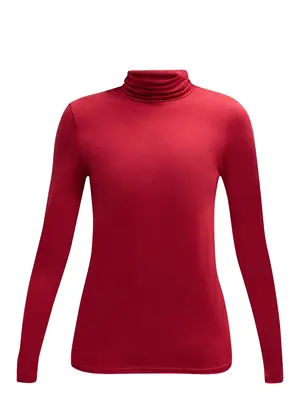 Majestic Filatures Majestic Filatures Viscose Jersey Turtleneck Rubis