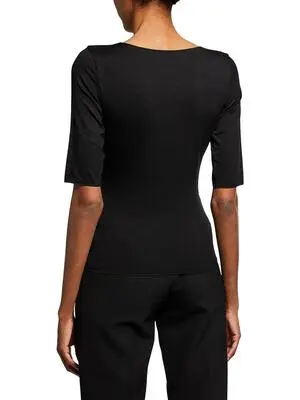 EMPORIO ARMANI Emporio Armani Half-Sleeve Jersey Top