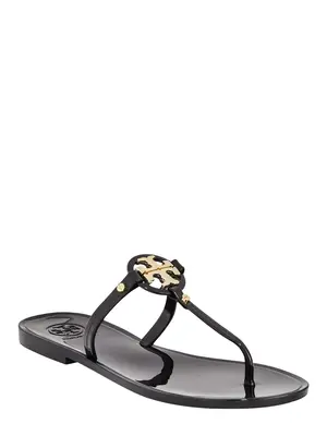 Tory Burch Tory Burch Mini Miller Jelly Thong Sandals Black