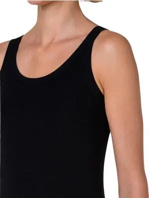 Akris Knitted Wool Tank - Black