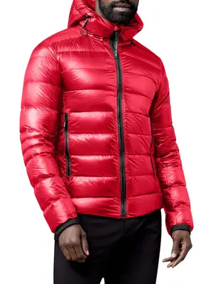 Canada Goose Canada Goose Crofton Packable Down Hoodie Red