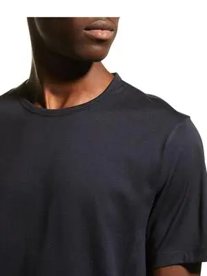 Theory Men & Apos;s Precise Luxe Cotton Short-sleeve Tee Gravity