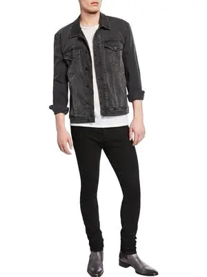 Monfrère Greyson Skinny Fit Stretch Jeans - Noir