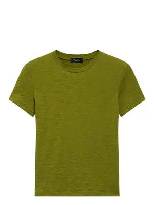 Theory Theory Tiny Tee 2 Nebulous Organic Cotton Top Avocado