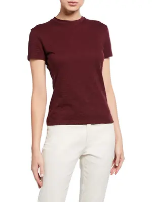 Theory Theory Tiny Tee 2 Nebulous Organic Cotton Top Bright Lime