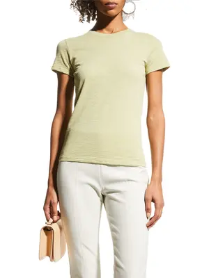 Theory Theory Tiny Tee 2 Nebulous Organic Cotton Top Mint