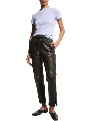 Theory Theory Tiny Tee 2 Nebulous Organic Cotton Top Soft Lilac