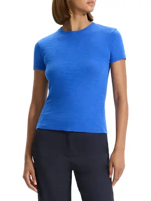 Theory Theory Tiny Tee 2 Nebulous Organic Cotton Top Wave