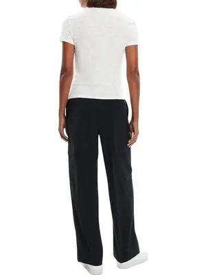 Theory Tiny Tee 2 Nebulous Organic Cotton Top - White