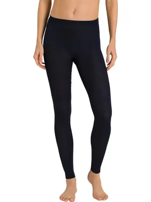 Hanro Wool & Silk Blend Leggings Deep Navy