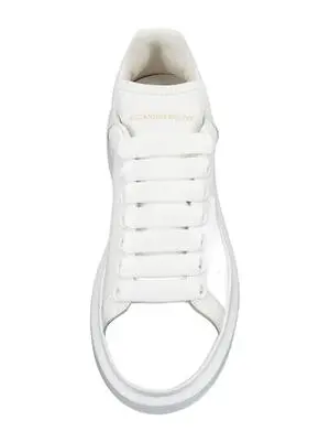 Alexander McQueen Oversized Leather Sneakers White