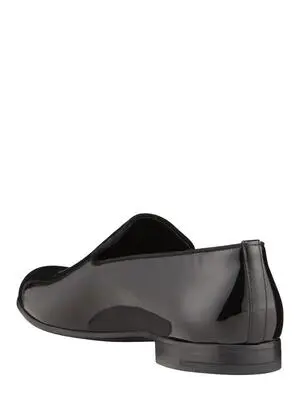 Giorgio Armani Patent Loafers - Black