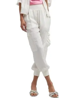 Cinq À Sept Tous Les Jours Giles Satin Jogger Pants - Ivory