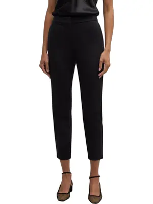 Max Mara Pegno Straight-leg Ankle Pants - Black