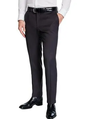 BOSS BOSS Genesis Slim-Fit Wool Trousers Medium Gray