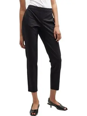 Theory Thaniel Approach Cropped Slim Pants - Black