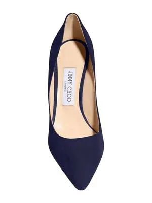 JIMMY CHOO Romy Suede 85mm Pump - Navy